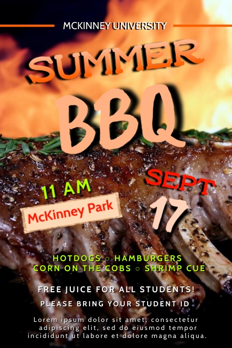 Barbecue template | PosterMyWall