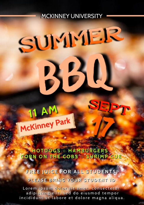 Barbecue template | PosterMyWall