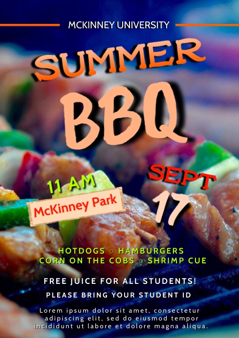 Barbecue template | PosterMyWall