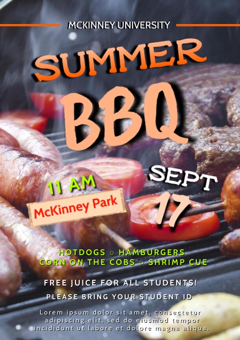 Une Modèle de Barbecue | PosterMyWall