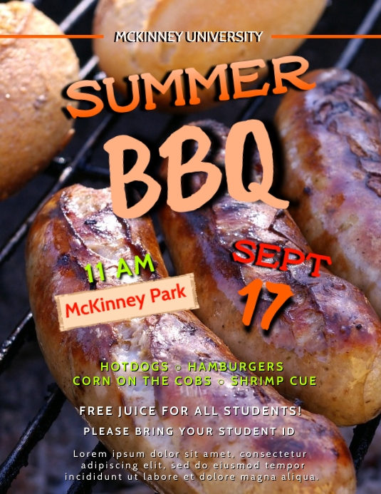 Barbecue template | PosterMyWall