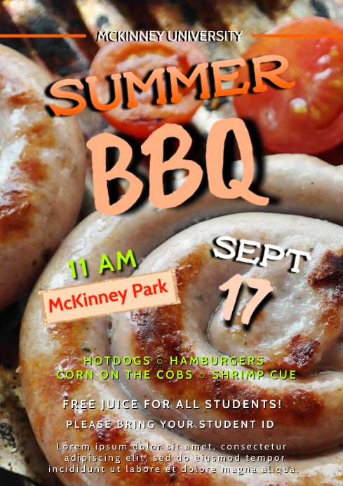 Barbecue template | PosterMyWall