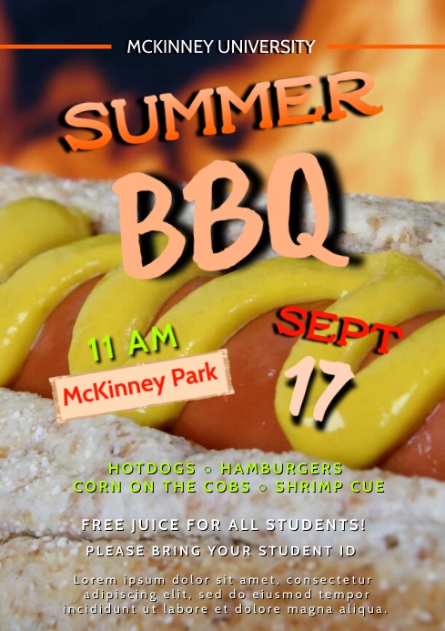 Barbecue template | PosterMyWall