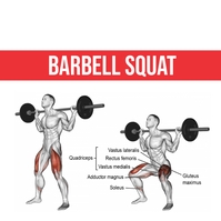 Squat exercise Template | PosterMyWall