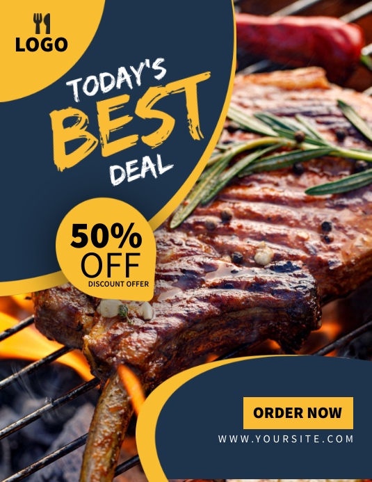 Barbeque Ads Template | PosterMyWall