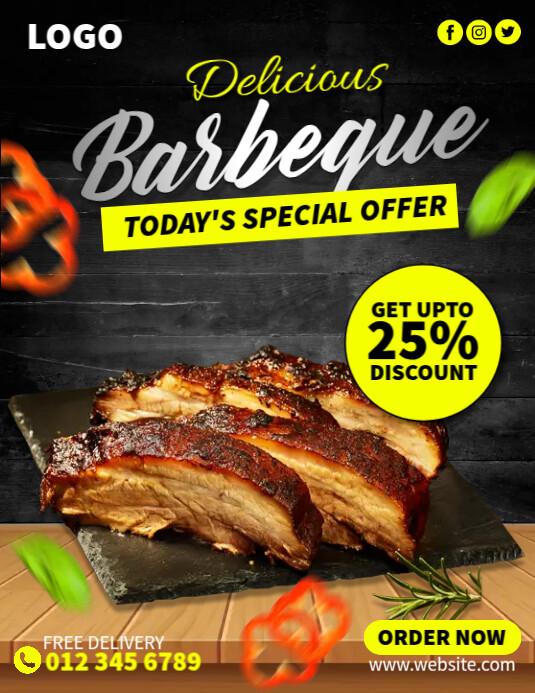 Copy of Barbeque Ads | PosterMyWall