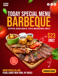 Barbeque Ads Template | PosterMyWall
