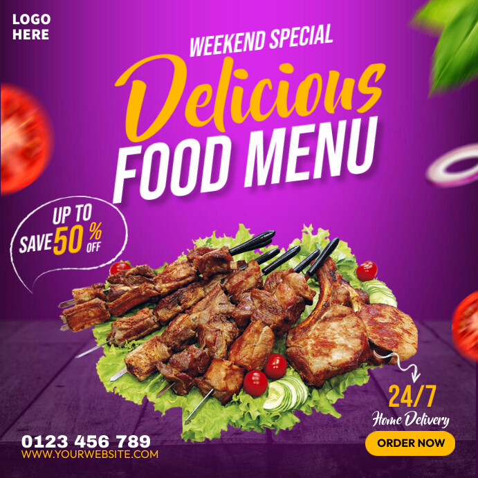 Barbeque Ads Template | PosterMyWall