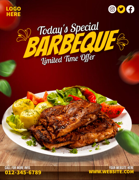 Plantilla de Barbeque Ads | PosterMyWall