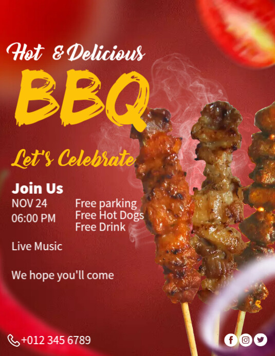Barbeque Ads Template | PosterMyWall