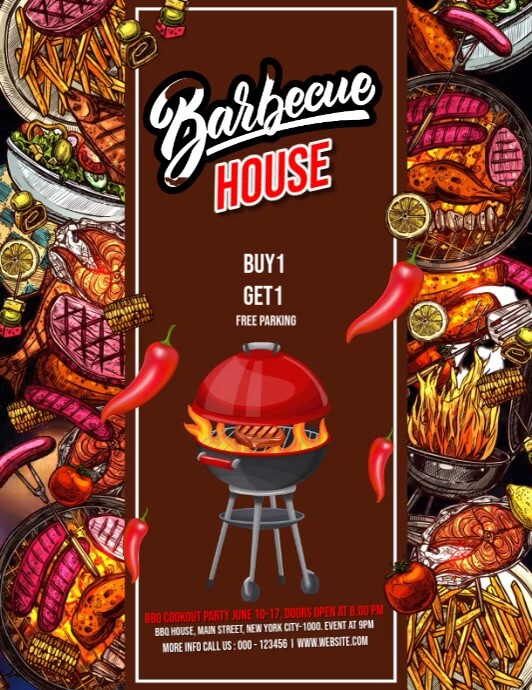 Barbeque Template | PosterMyWall