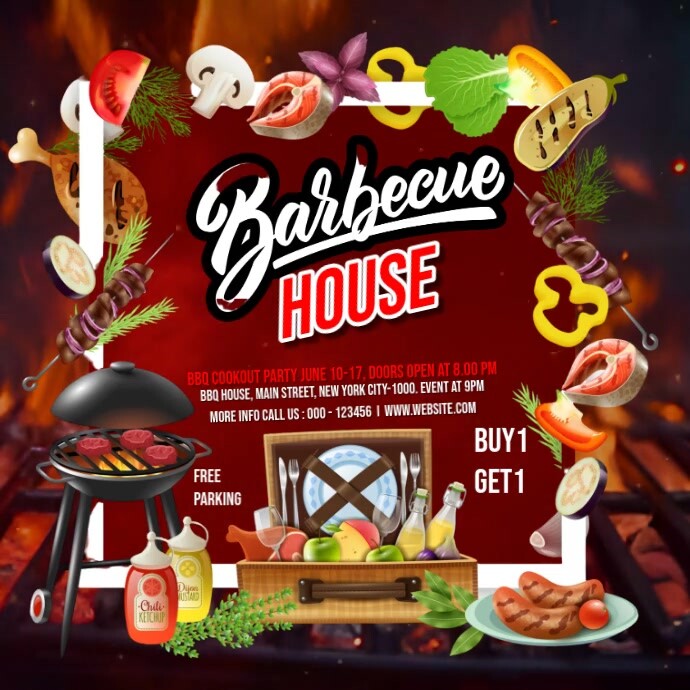 Barbeque Template | PosterMyWall