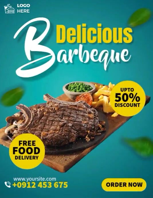 Barbeque Food Ads Template | PosterMyWall