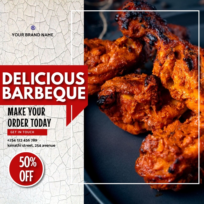 barbeque food sale flyer Template | PosterMyWall