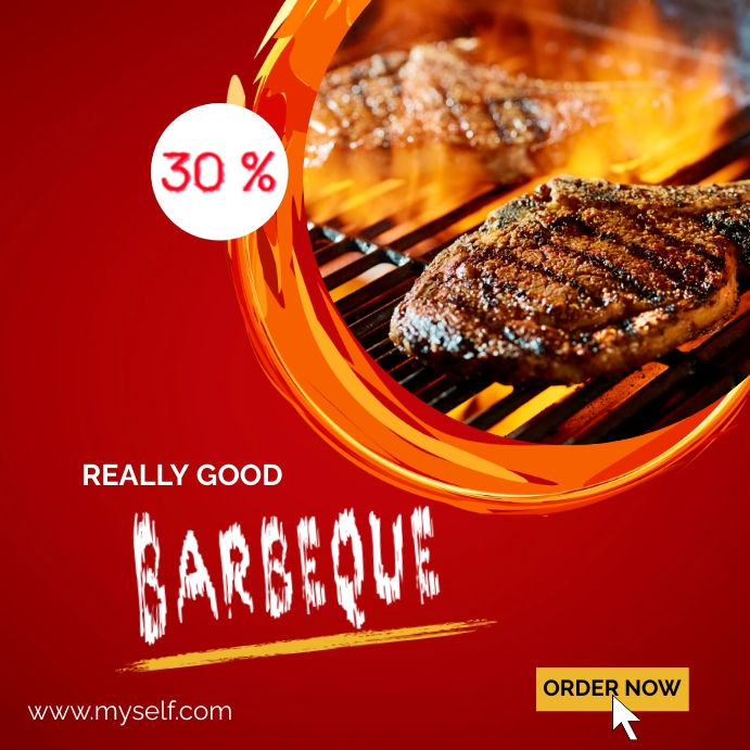 Barbeque Instagram post Template. (1) | PosterMyWall