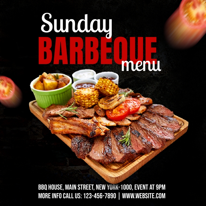 Copy of Barbeque Menu | PosterMyWall