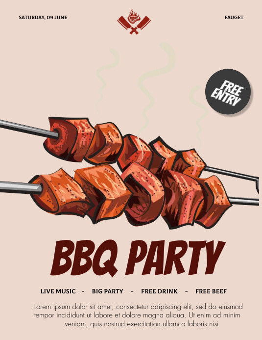 Copy of BARBEQUE PARTY TEMPLATE | PosterMyWall