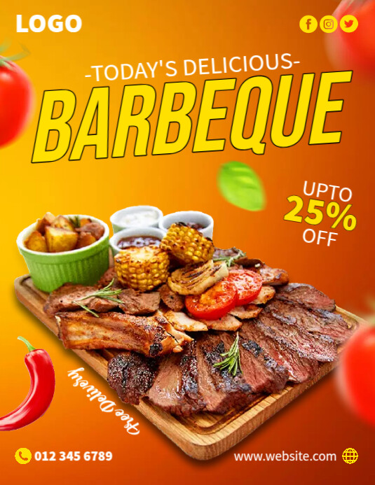 Barbeque Template Ads | PosterMyWall