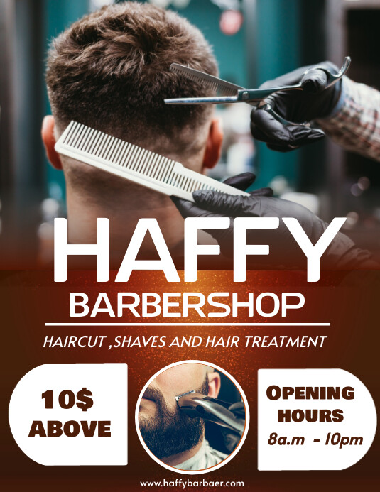 Plantilla de barber flyer | PosterMyWall