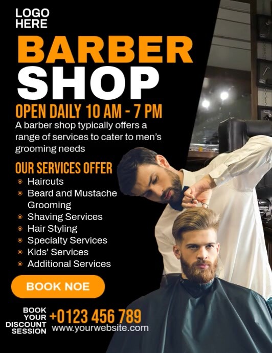 Barber Shop Ads Template | PosterMyWall