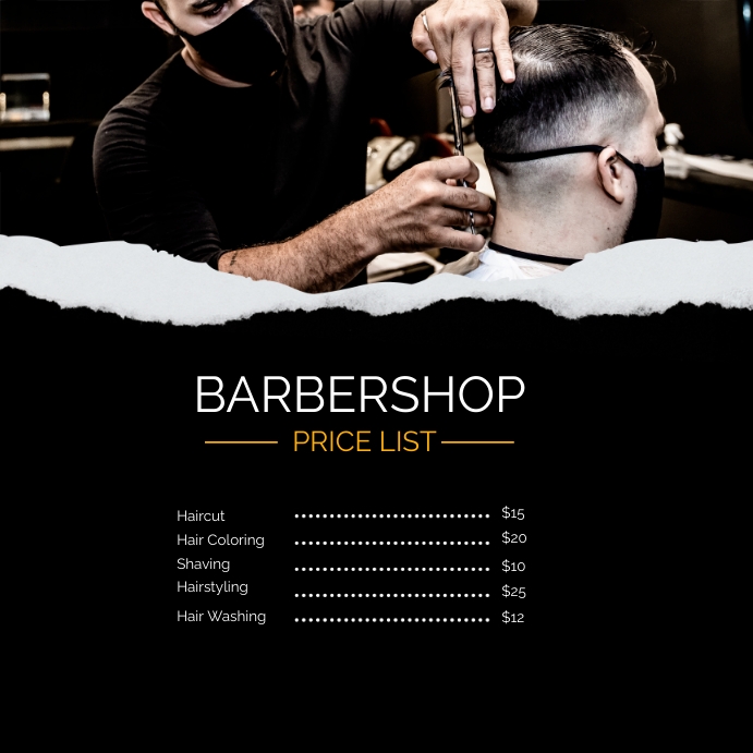 Copy of BARBER SHOP BUSINESS TEMPLATE | PosterMyWall