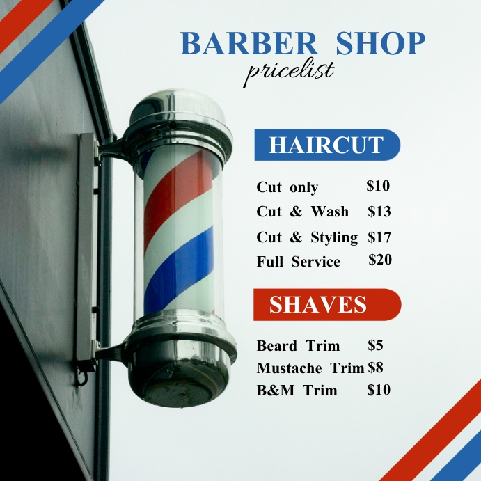 Copy of BARBER SHOP BUSINESS TEMPLATE | PosterMyWall