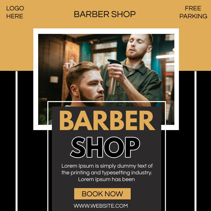 Barber shop Template | PosterMyWall