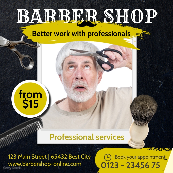 Plantilla de Barber Shop funny | PosterMyWall