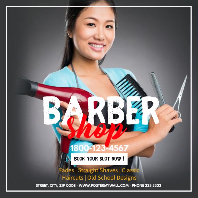 Barber Shop Instagram Template | PosterMyWall