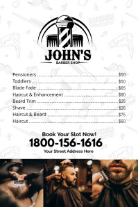 barber shop poster template | PosterMyWall