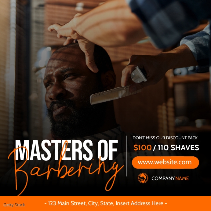 barbershop advertising template design | PosterMyWall