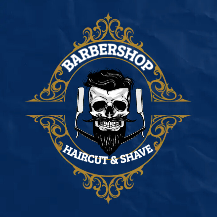 BARBERSHOP HAIRCUT & SHAVE Template | PosterMyWall