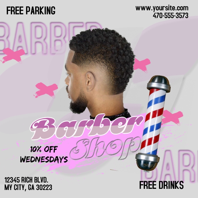 Barbershop Promo Flyer Template | PosterMyWall
