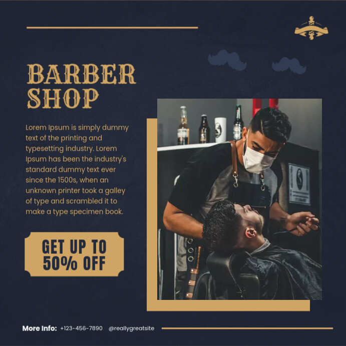 barbershop template | PosterMyWall