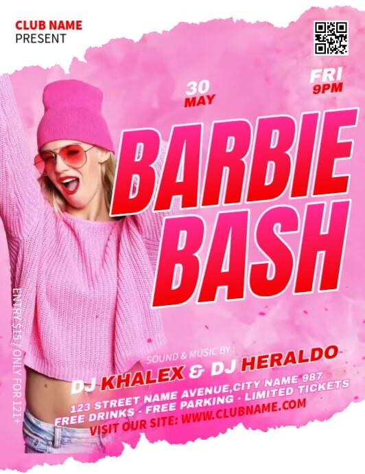 Barbie Bash Party Template | PosterMyWall