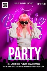Barbie Party Template | PosterMyWall