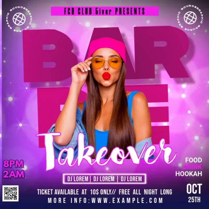 Barbie Party Event Video Template | PosterMyWall