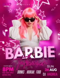 Barbie Theme Party Template | PosterMyWall