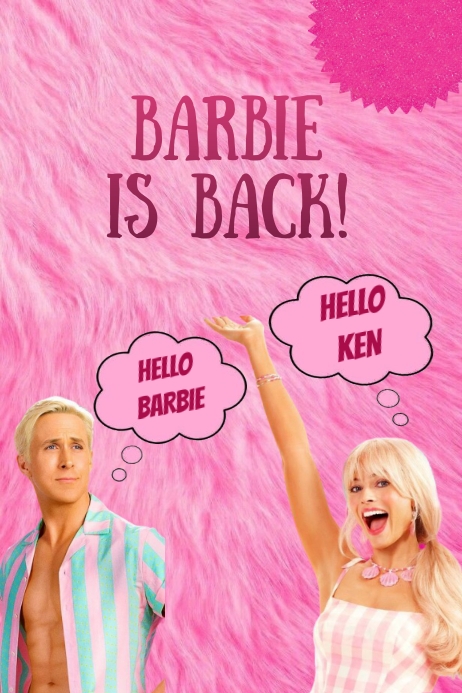 Barbie theme party Template | PosterMyWall