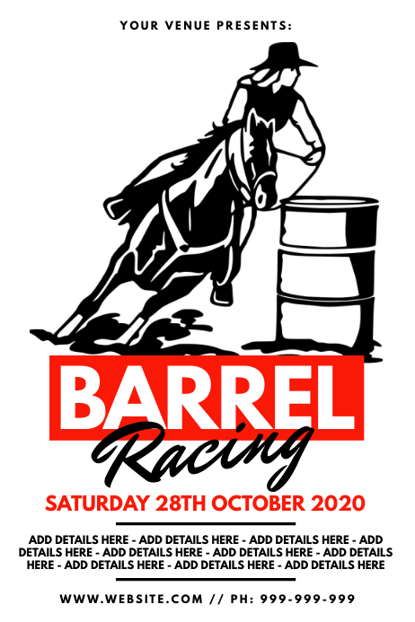 Copy of Barrel Racing Poster | PosterMyWall