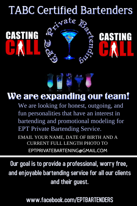 bartenders Template | PosterMyWall