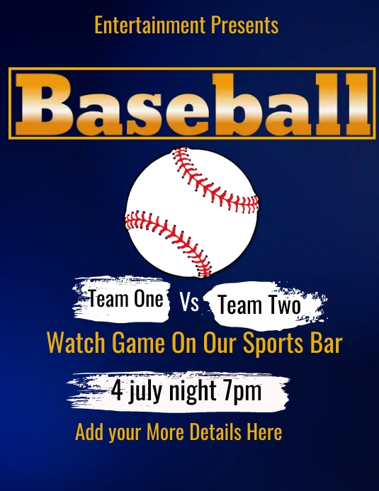 Baseball academy flyer design for advertisin Template | PosterMyWall