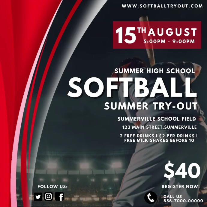 Copy of baseball ads | PosterMyWall