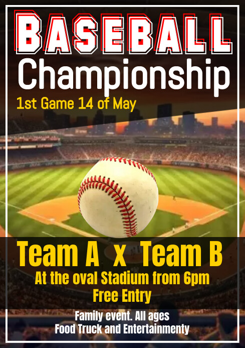 Copy of Baseball championship | PosterMyWall