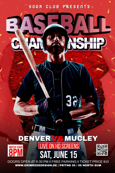 Copy of Baseball Championship Flyer | PosterMyWall