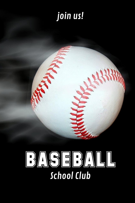 BASEBALL CLUB POSTER Template | PosterMyWall