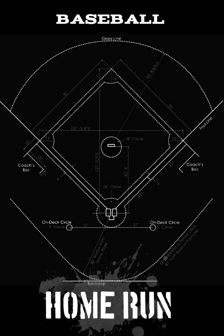 Copy of Baseball Dark TMP | PosterMyWall