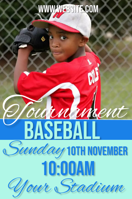 Baseball Templat | PosterMyWall