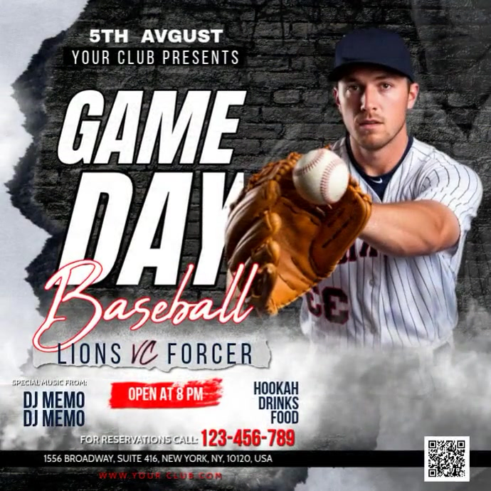 Baseball Template | PosterMyWall