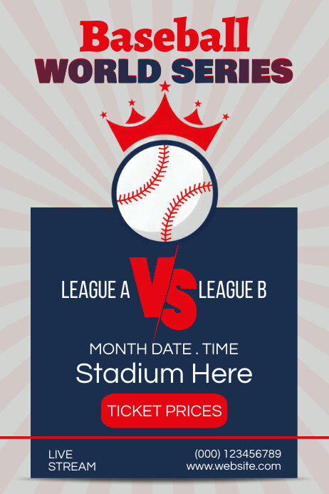 Plantilla de Baseball | PosterMyWall